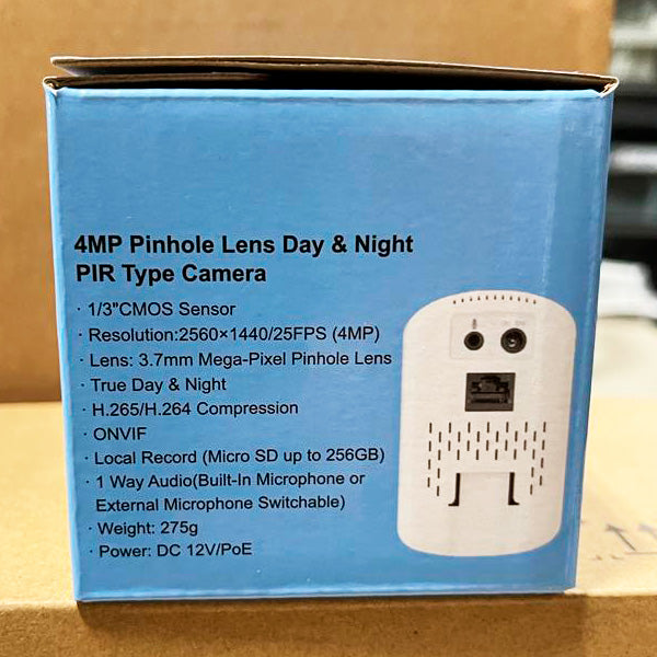 KT-IPPIR4MP / 4MP Pinhole Lens Day & Night PIR Type Camera - Planet ...